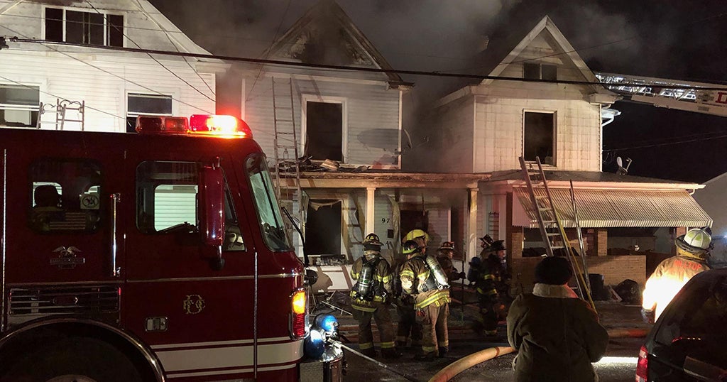 Fire Destroys 2 Homes, Damages A Third In Donora - CBS Pittsburgh