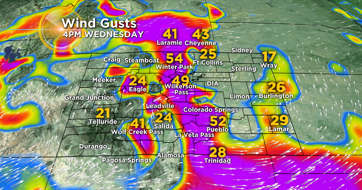 Hurricane Force Winds Batter Parts Of The Front Range - CBS Colorado