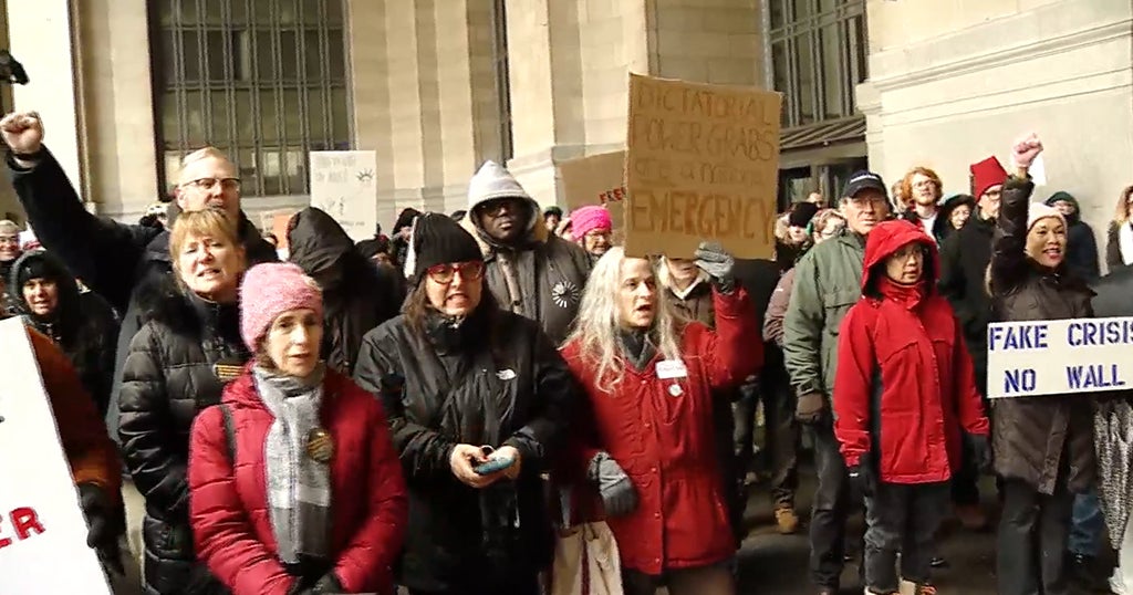 Protesters Rally Against Border Wall On City-County Building Steps ...