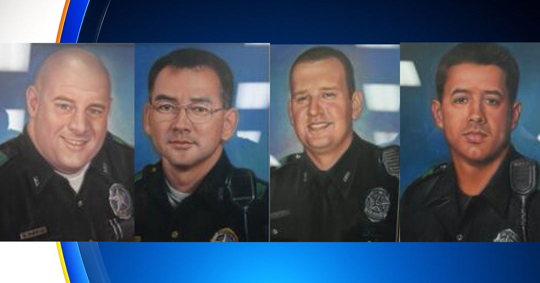 Dallas Police Department Unveils Portraits Of Officers Killed In 2016 ...