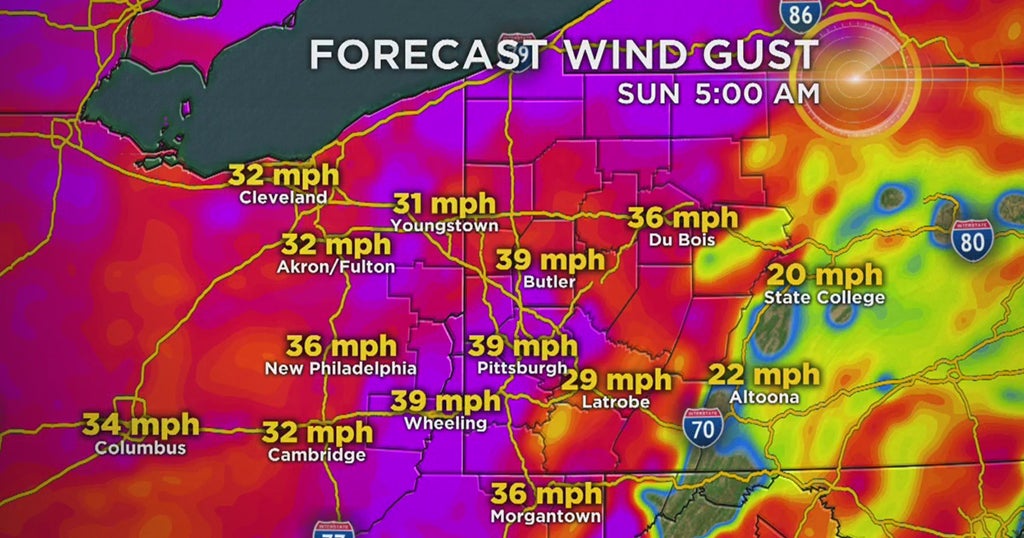 Pittsburgh Weather: Storms Moving In For The Weekend, High Wind Watch ...