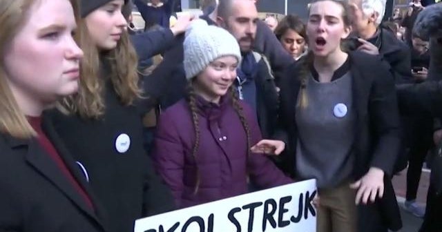 Kids lead protests to fight climate change - CBS News