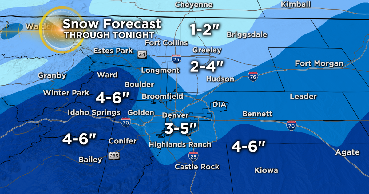 Denver Weather: Plan On Snow Tonight! - CBS Colorado