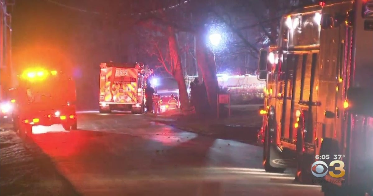Flames Engulf Home In West Vincent Township - CBS Philadelphia