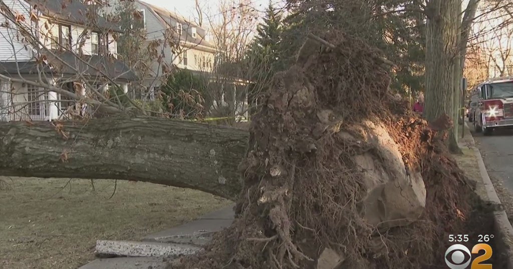 Powerful Winds Leave Path Of Destruction Across Tri-State Area - CBS ...
