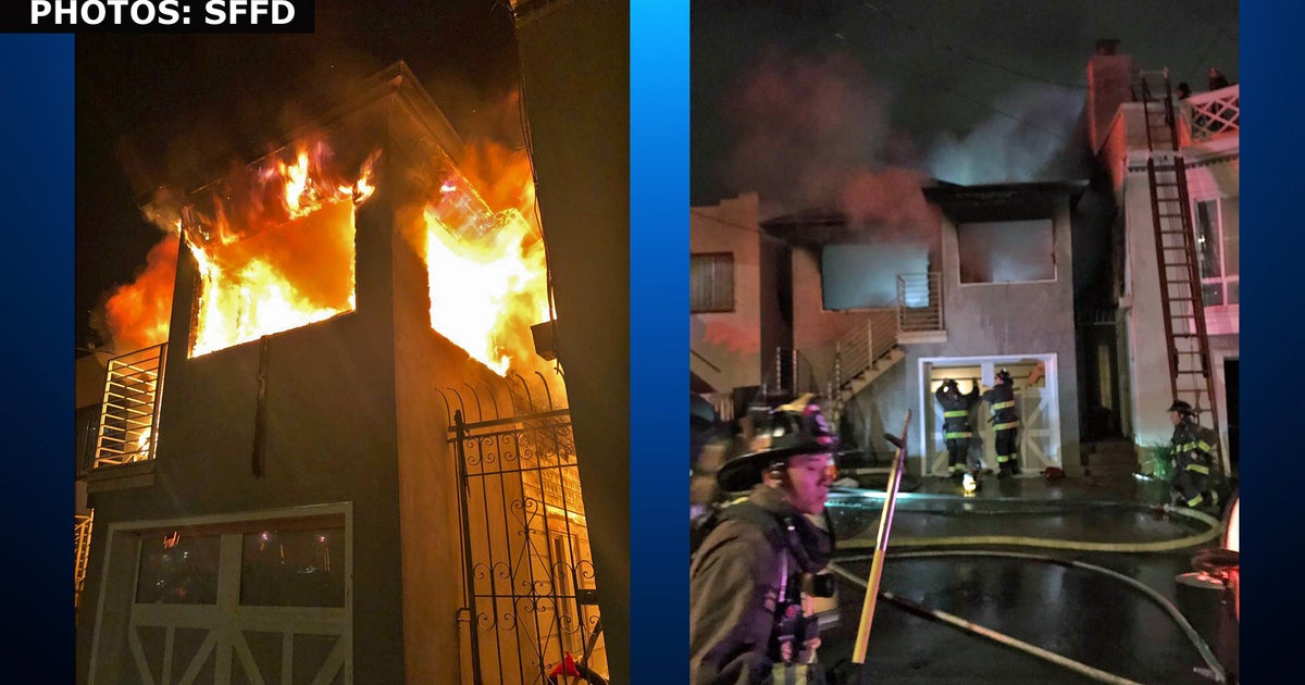 Four Displaced by 2-Alarm Fire in SF Portola Neighborhood - CBS San ...