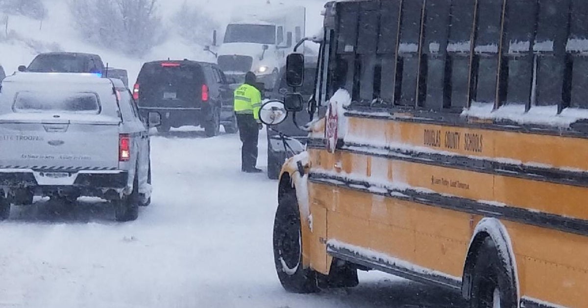 Douglas County School Buses Help Rescue Stranded Drivers - CBS Colorado