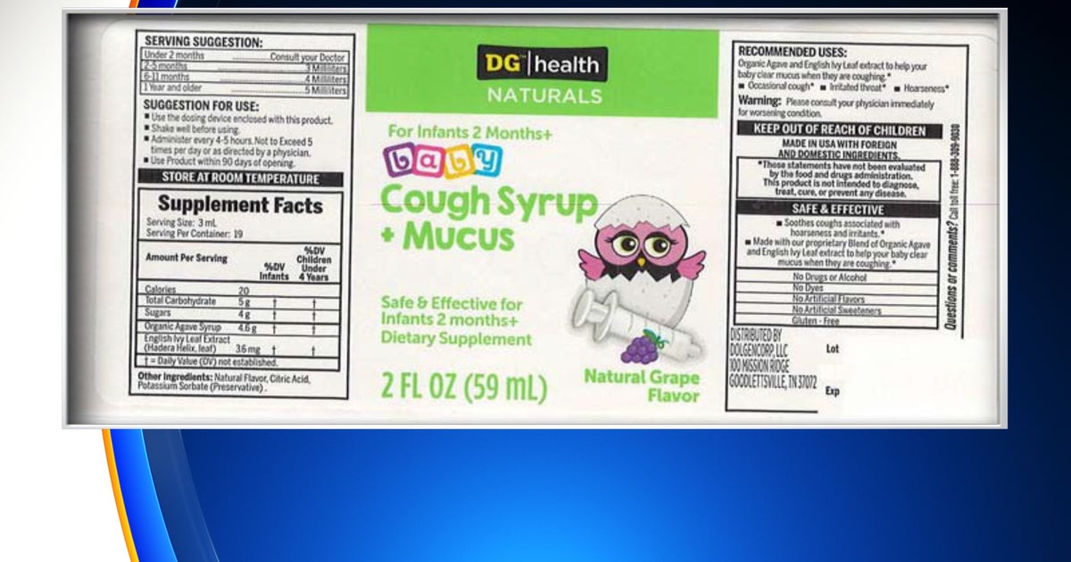 Dollar General Baby Cough Syrup Recalled Due To Possible Bacteria ...