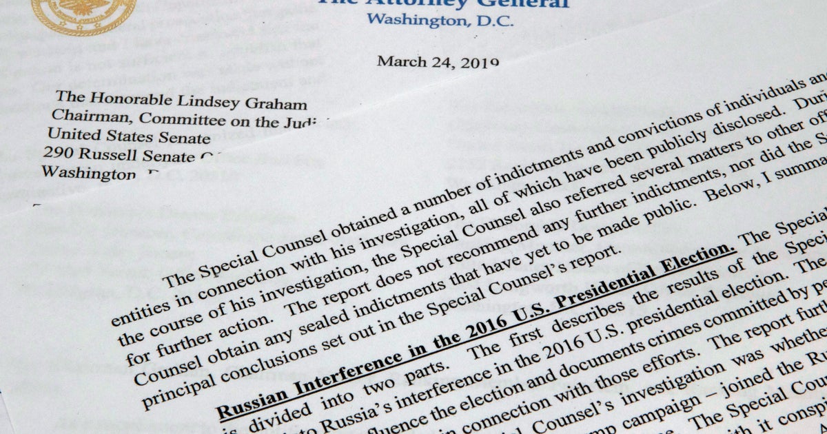 The key findings from the Justice Department summary of Mueller's ...