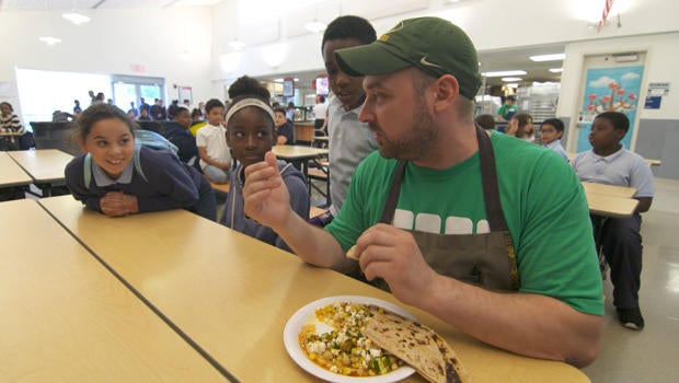 Let's redo lunch: How Chef Dan Giusti's Brigaid is revolutionizing school cafeteria menus - CBS News