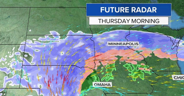Tracking the spring snow storm - CBS News