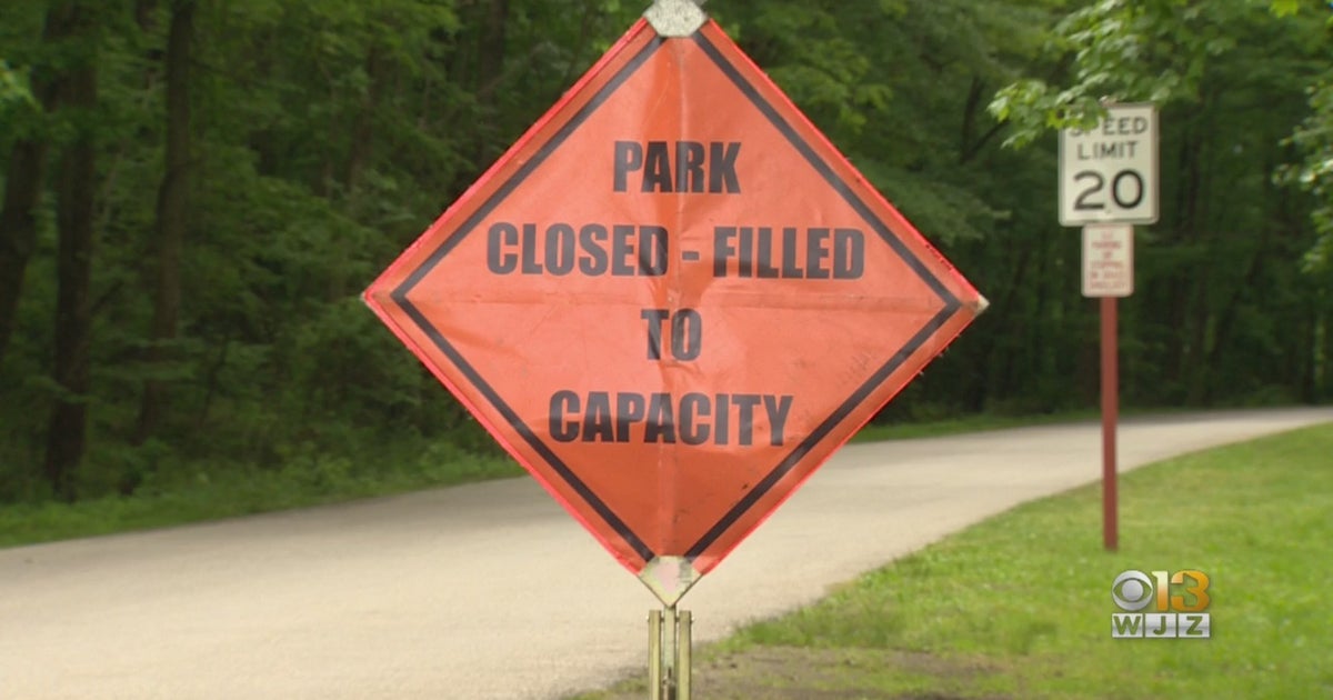 Several State Parks Close After Reaching Maximum Capacity - CBS Baltimore
