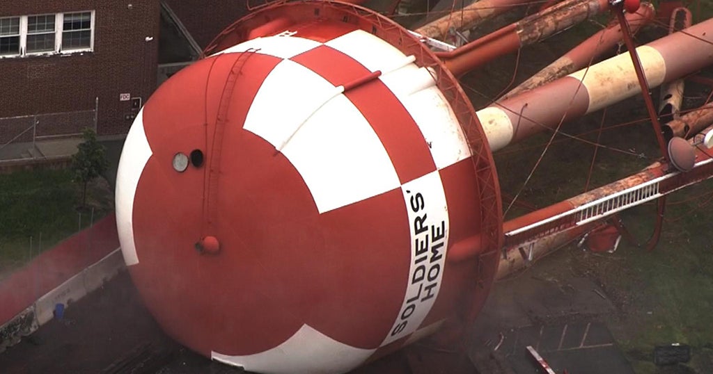 Chelsea Soldiers' Home Water Tower Torn Down - CBS Boston