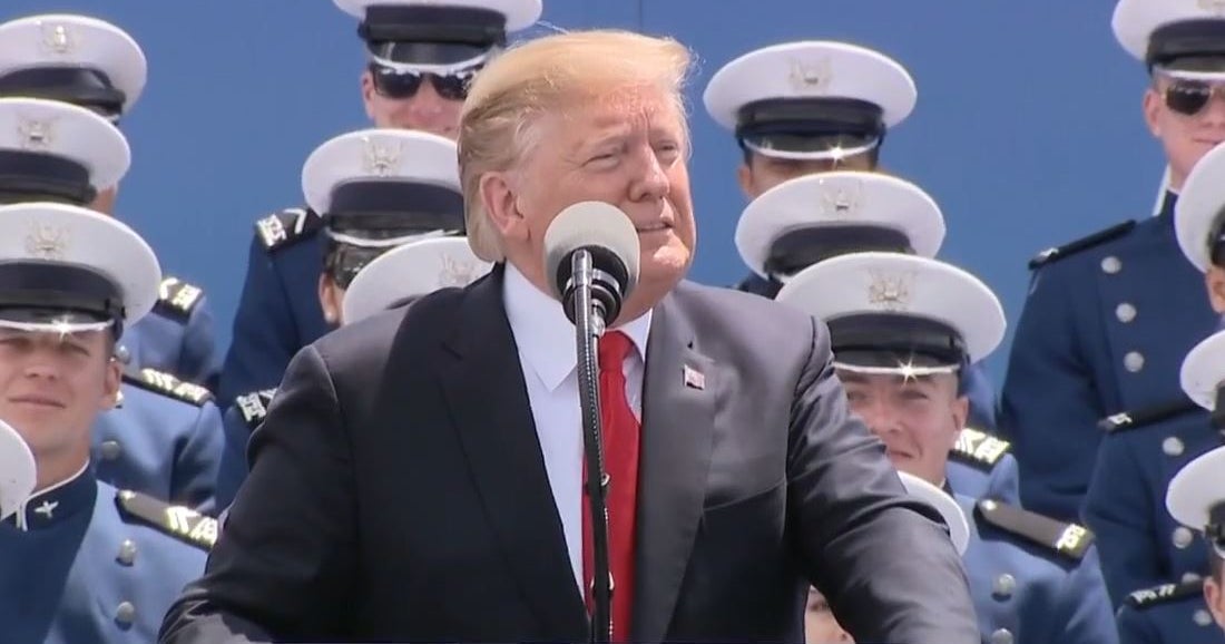 President Trump Delivers Commencement Address At Air Force Academy ...