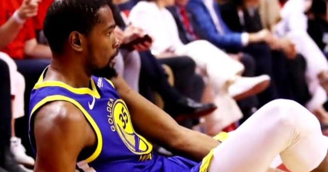 Warriors superstar Kevin Durant injures Achilles tendon - CBS News