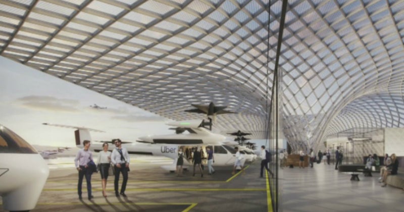 Uber Unveils Vision for Rideshare Commuter Aircraft - CBS San Francisco