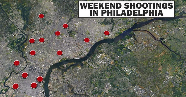 Philadelphia graduation shooting among 16 incidents of gun violence ...