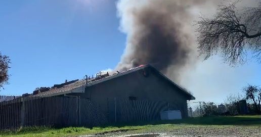 Firefighters Fighting Live Training Fires In South Sacramento - CBS ...