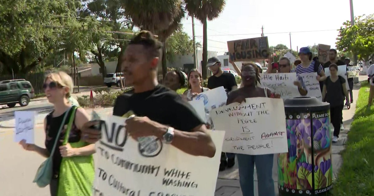 Protest Held In Little Haiti Over Magic City Innovation District - CBS ...