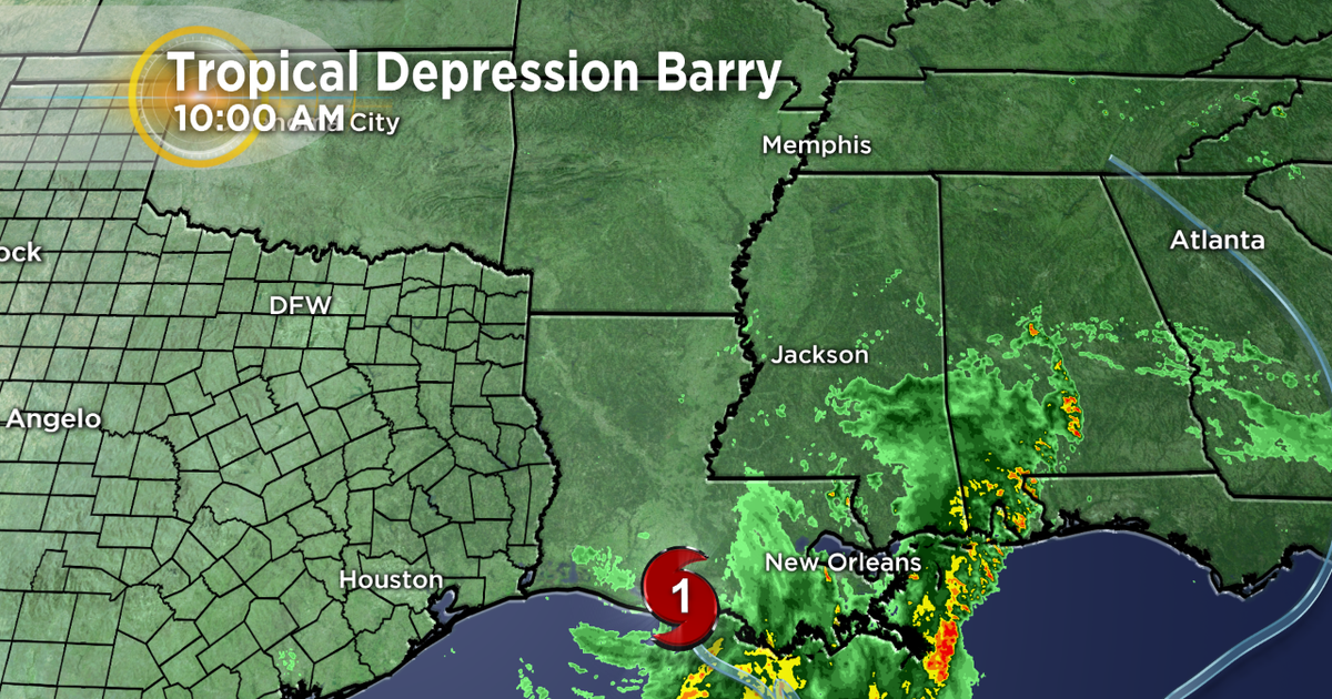 Barry: A Slow Moving Tropical System And Its Flooding Rains - CBS Texas