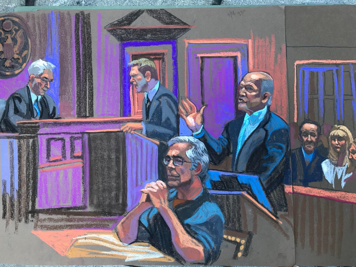 Jeffrey Epstein bail hearing in New York for human sex trafficking ...