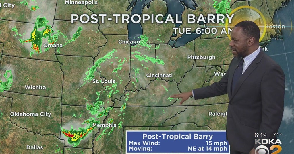 Pittsburgh Weather: Slow-Moving Barry Could Drop Big Rain Totals On ...