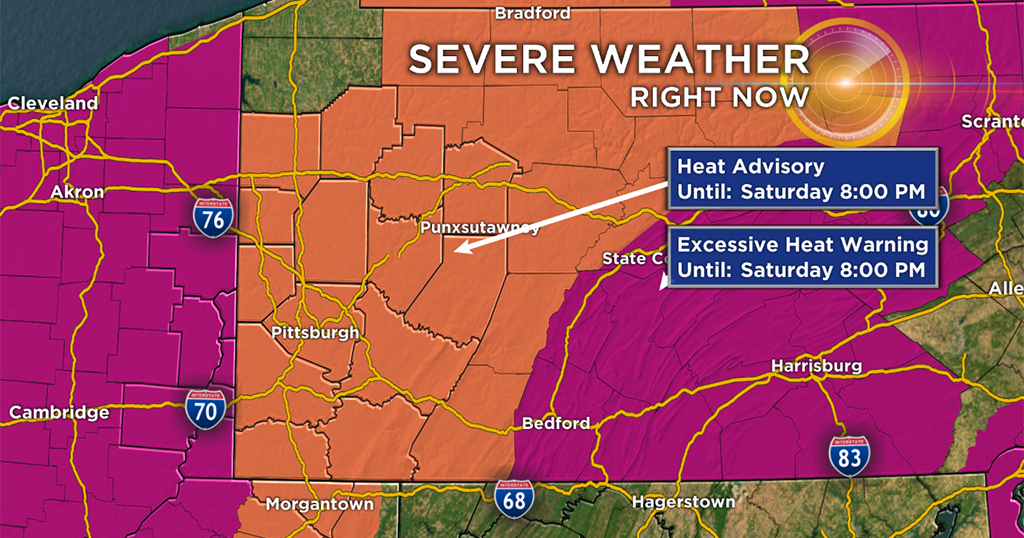 Pittsburgh Weather: Heat Advisory And Excessive Heat Warning Issued For ...