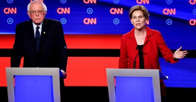 Warren and Sanders defend liberal vision on first night of Detroit ...