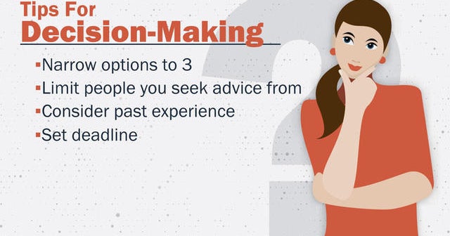 Tips for being better at making decisions - CBS News