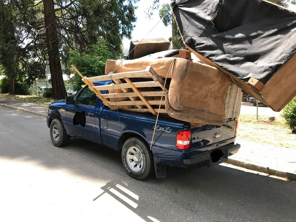 Truck Carrying Unsafe Load Causes Spillage On Way To The Dump - CBS ...