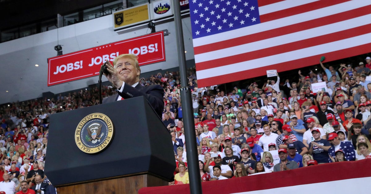 Trump Cincinnati rally: No new "Send her back" chants - CBS News