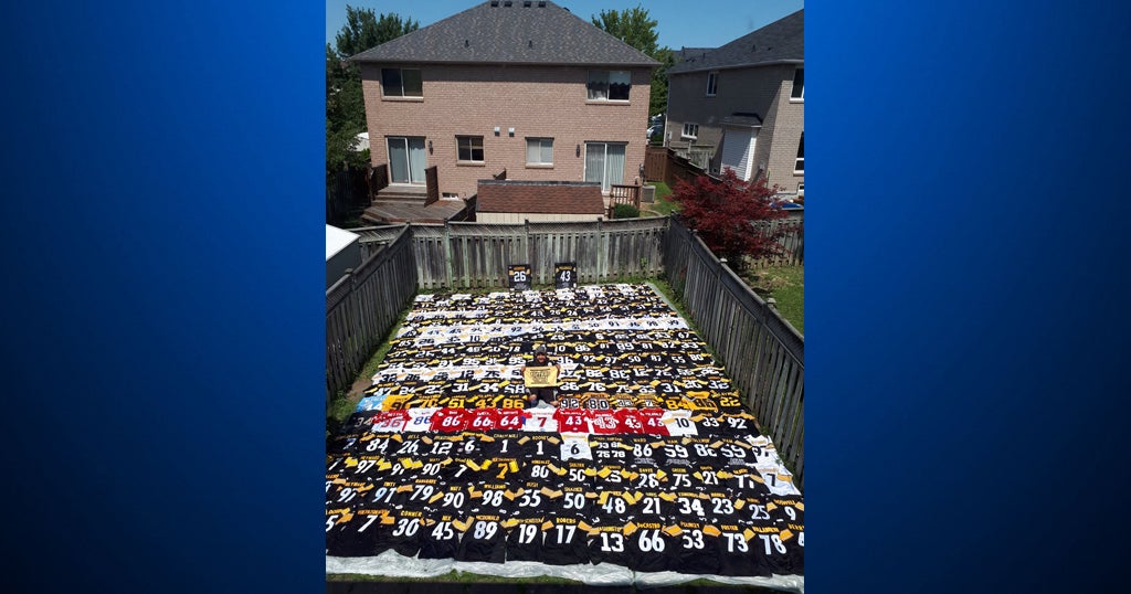 Pittsburgh Steelers Super Fan Shows Off Massive Jersey Collection - CBS ...