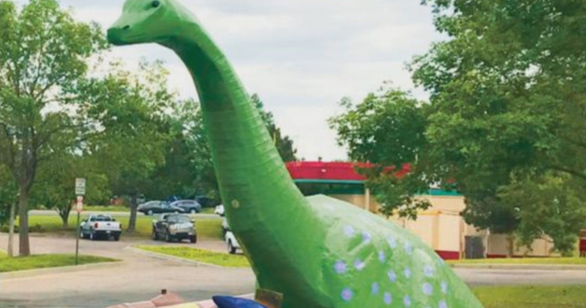 Deeno The Dinosaur Back Home After Theft From Market - CBS Colorado