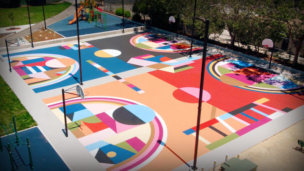 "Project Backboard" upgrades basketball courts with colorful murals and ...