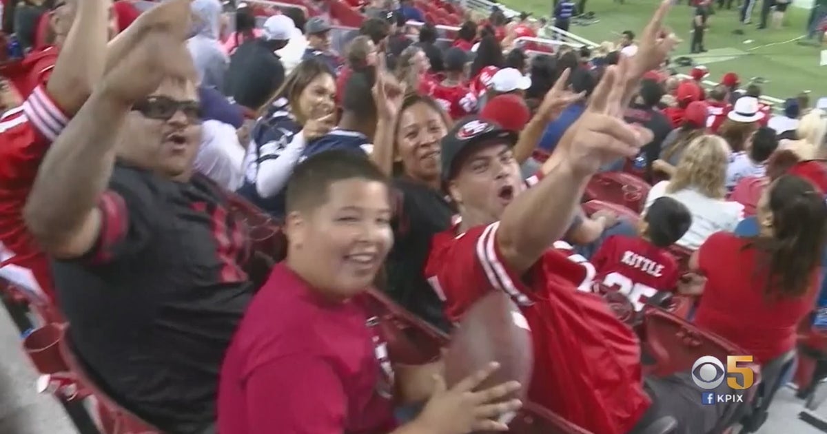 Faithful 49ers Fans Celebrate Pre-Season Opener Victory At Levi's ...