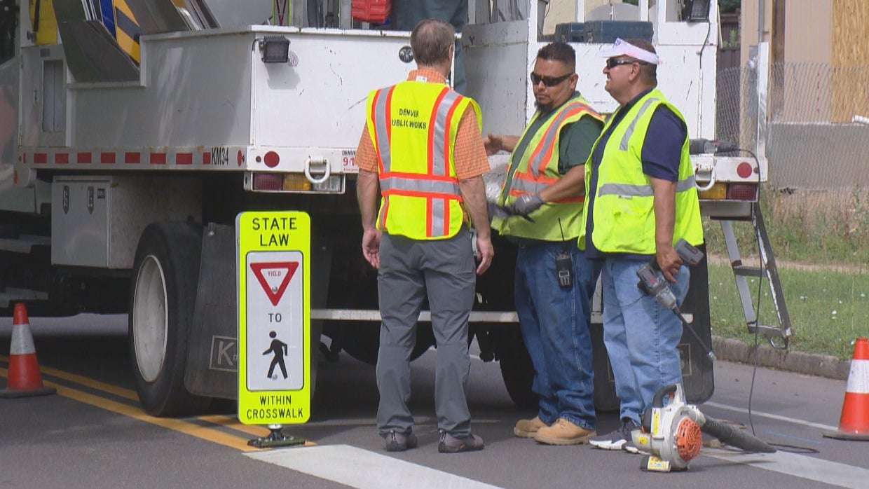 New Signs Draw Attention To Pedestrians As Part Of Denver's 'Vision ...