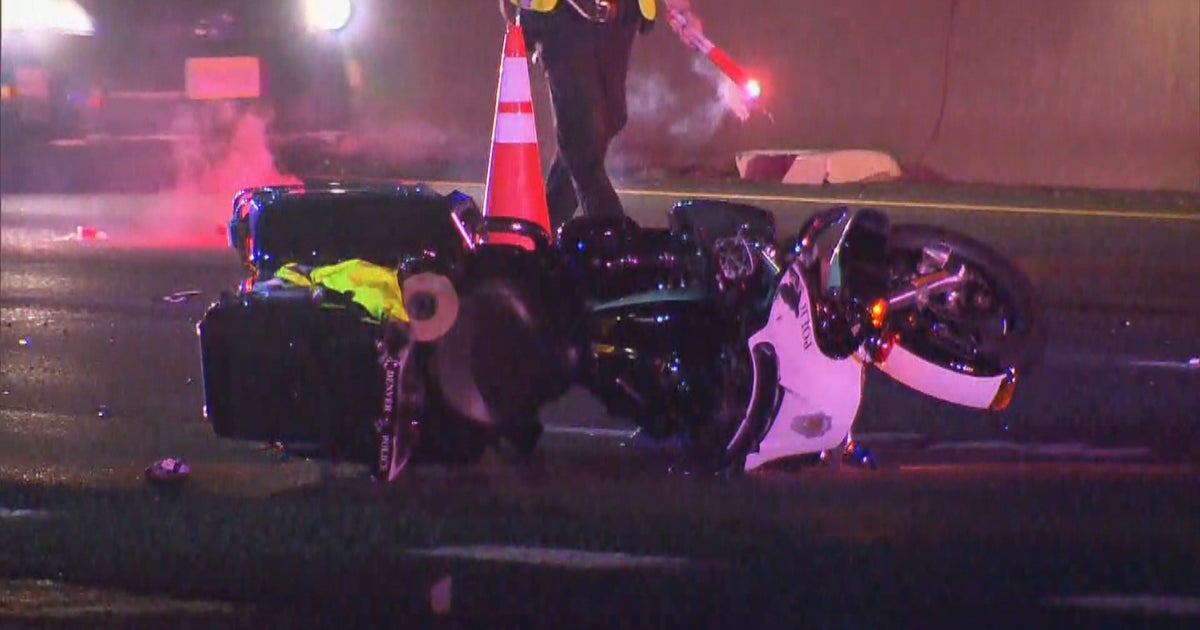 Denver Police Officer Involved In Motorcycle Crash On I-70 - CBS Colorado