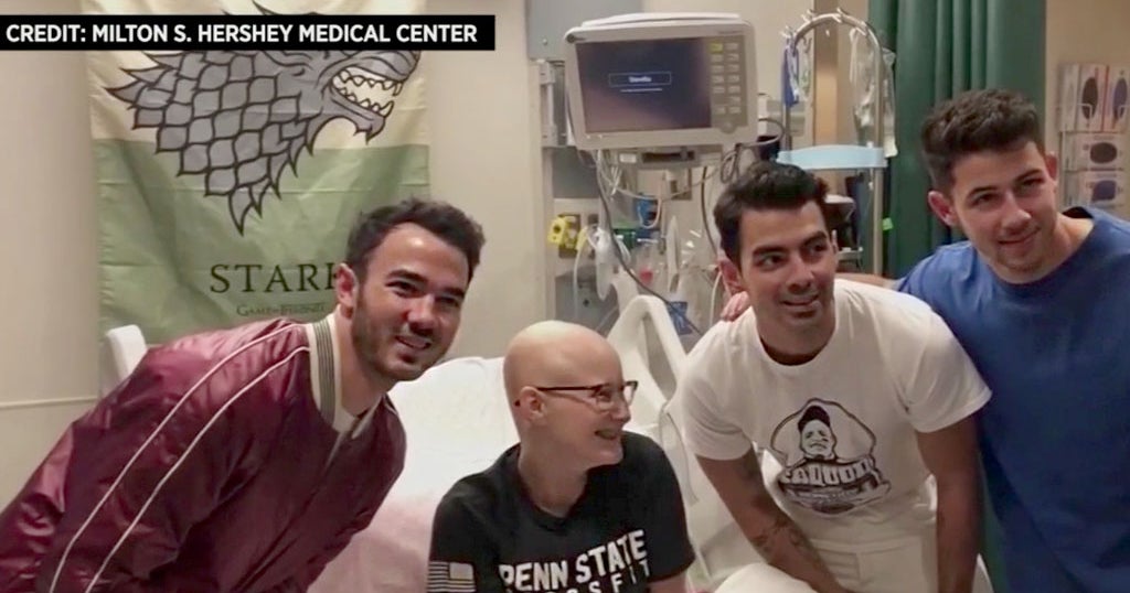 Jonas Brothers Visit Sick Fan In Pennsylvania Hospital - CBS New York