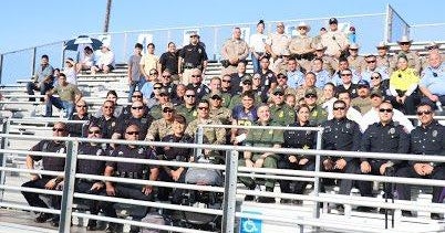 Mission, Texas police officers fill the stands at middle school ...