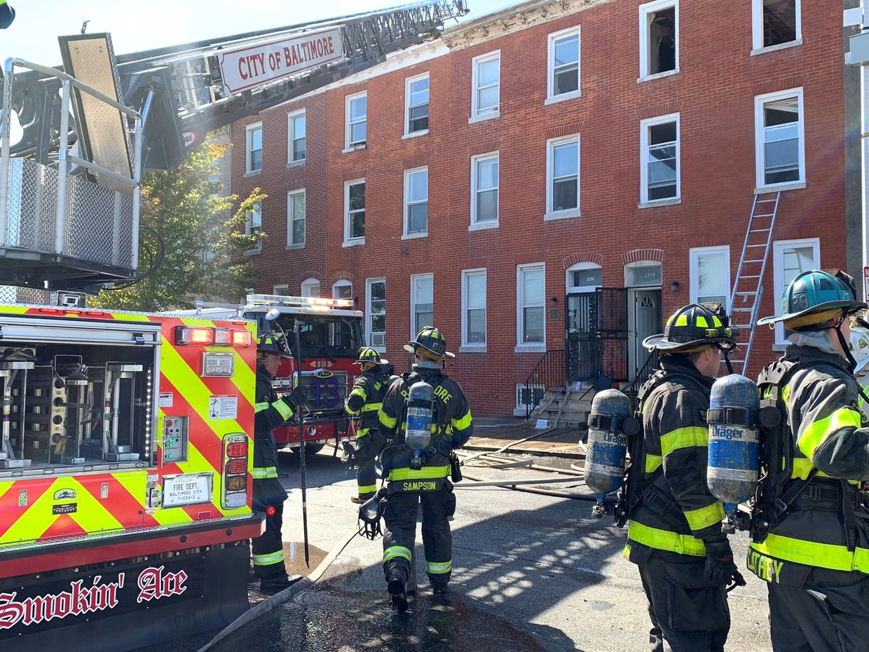 2-Alarm Fire Breaks Out At Vacant NW Baltimore Home - CBS Baltimore
