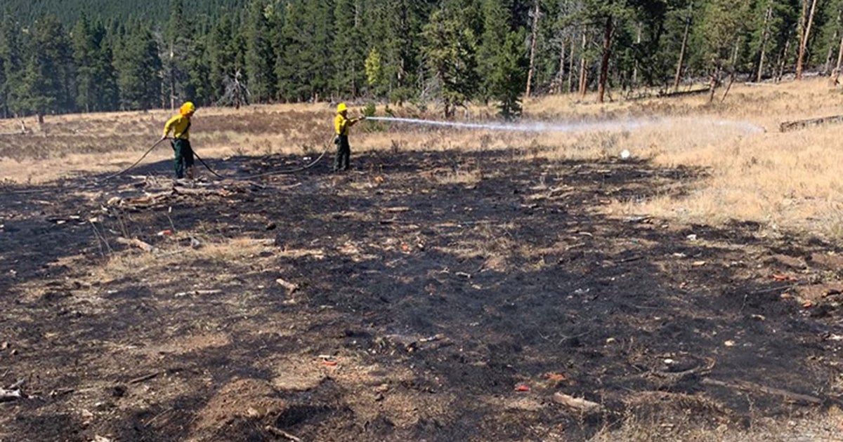 Target Shooting Causes Small Fire At Harris Park Shooting Range - CBS ...