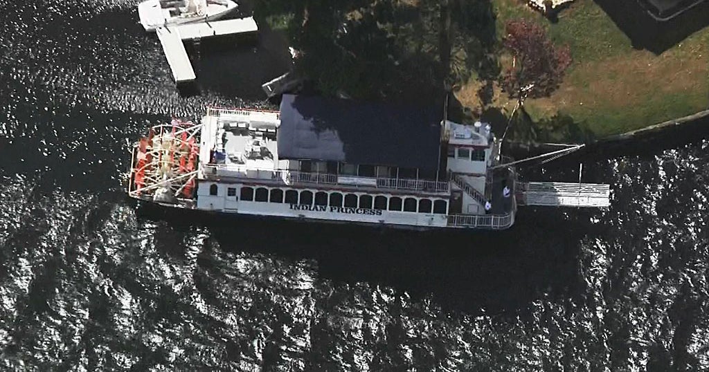 Riverboat Carrying 60 Seniors Runs Aground In Webster Lake - CBS Boston