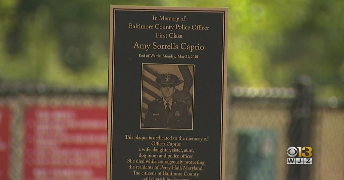 Memorial On Display For Fallen Officer Amy Caprio At Perry Paw Dog Park ...