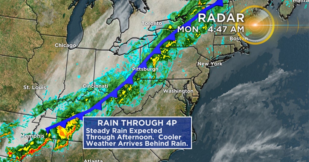 Pittsburgh Weather: Rainy, Chilly Start To The Week - CBS Pittsburgh