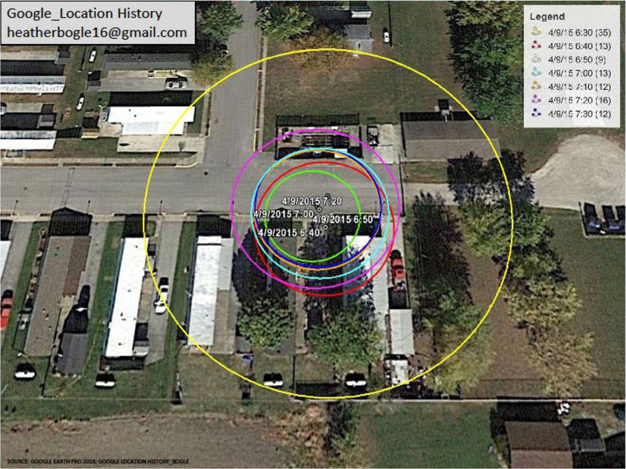 Evidence in the Heather Bogle murder case