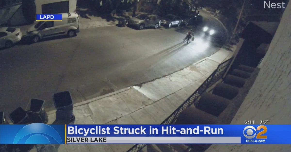Graphic Video Shows Moment Mini Cooper Hits Bicyclist Cbs Los Angeles