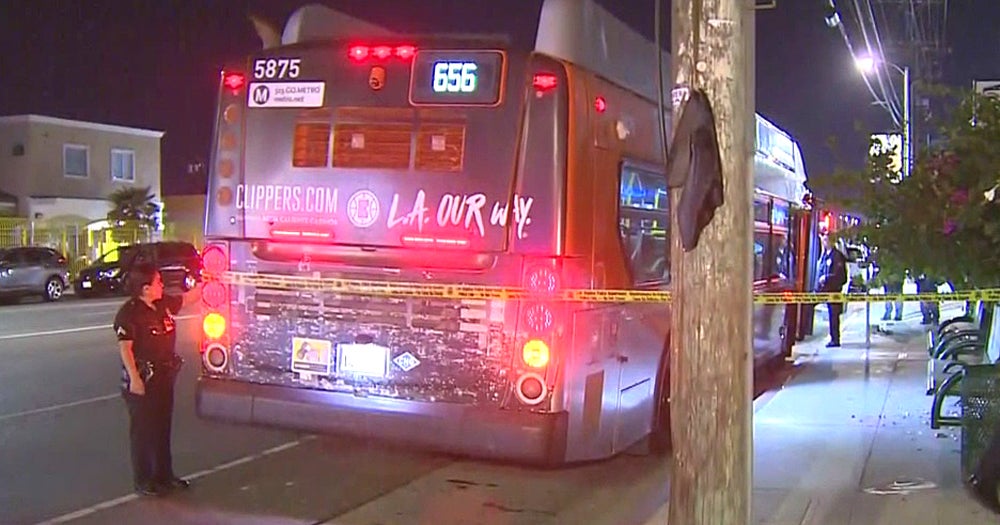 1 Stabbed In Apparent Random Attack On Bus In North Hollywood - CBS Los ...