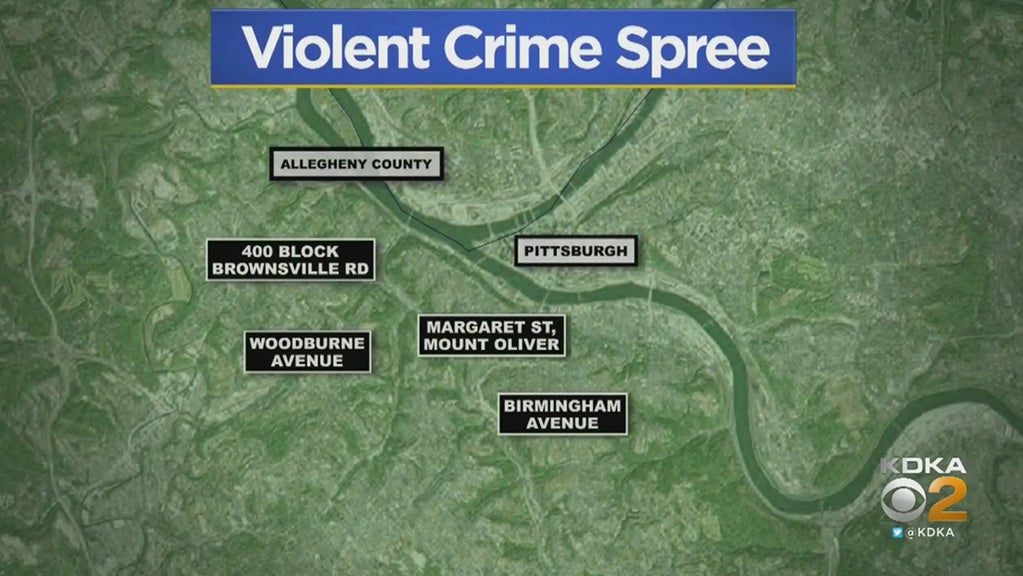 Pittsburgh Police: Man Arrested In 24-Hour Domestic Violence 'Crime ...