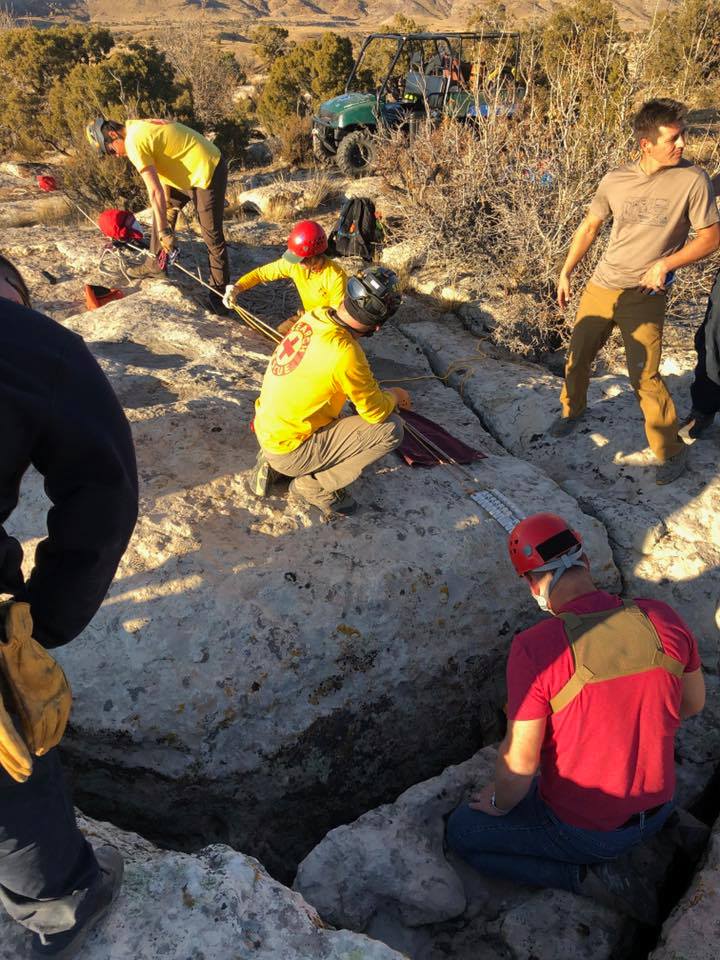 Tucker The Lab Rescued From 20-Foot Crevice In Mesa County - CBS Colorado