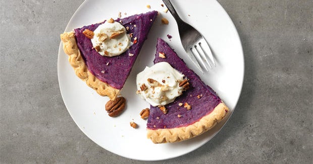 Recipe: Stokes Purple Sweet Potato Pie with Maple Whipped Cream - CBS News